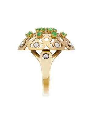 OFFICINA BERNARDI 18kt Yellow Damasco Emerald Ring - Gold