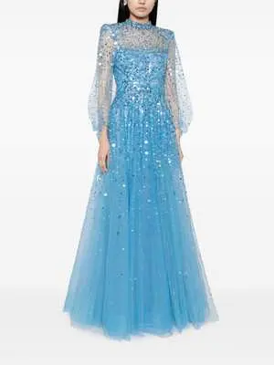 Jenny Packham Meadow Sweet Sequin-embellished Gown