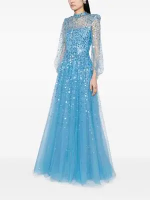 Jenny Packham Meadow Sweet Sequin-embellished Gown