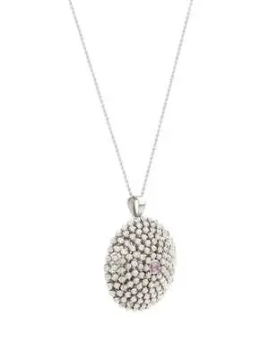 OFFICINA BERNARDI 18kt White Gold Mimosa Sapphire Necklace - Silver
