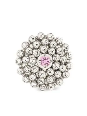 OFFICINA BERNARDI 18kt White Gold Mimosa Sapphire Stud Earrings - Silver