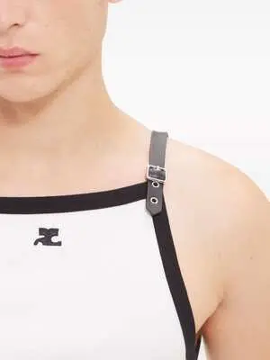 COURREGES Buckle Detail Tank Top
