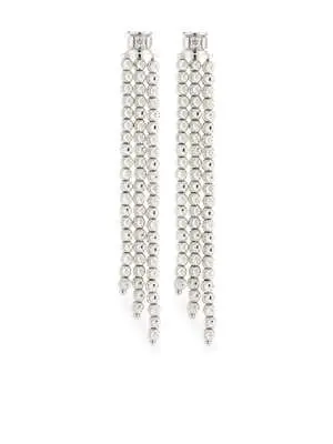 OFFICINA BERNARDI 18kt White Gold Diamond Drop Earrings - Silver