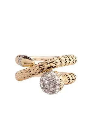 OFFICINA BERNARDI 18kt Yellow Diamond Ophidia Ring - Gold