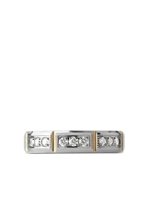 OFFICINA BERNARDI 18kt Gold Lumen Diamond Ring - Silver