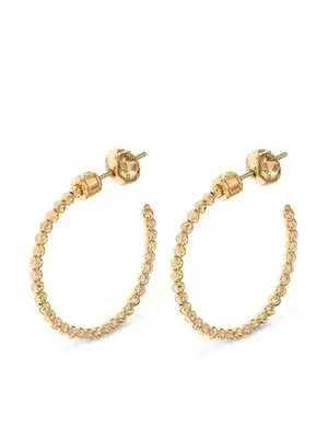 OFFICINA BERNARDI 18kt Yellow Diamond Hoop Earrings - Gold