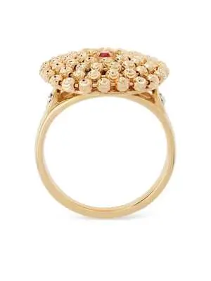 OFFICINA BERNARDI 18kt Yellow Mimosa Ruby Ring - Gold