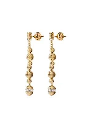 OFFICINA BERNARDI 18kt Yellow Diamond Drop Earrings - Gold