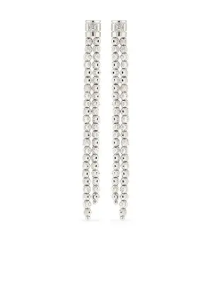 OFFICINA BERNARDI 18kt White Gold Diamond Drop Earrings - Silver