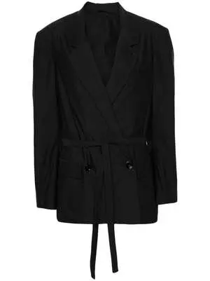 LEMAIRE Belted Double-breasted Blazer