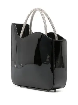 LE SILLA Ivy Patent-leather Shoulder Bag - Black