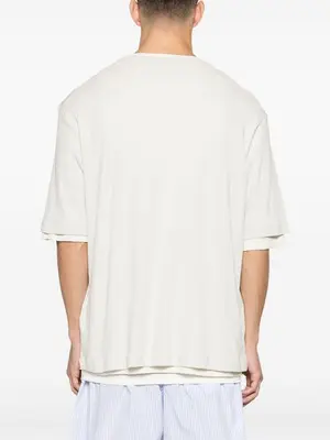 JIL SANDER Layered Cotton T-shirt - White