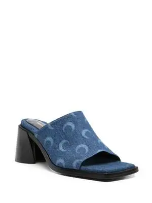 MARINE SERRE 75mm Denim Sandals