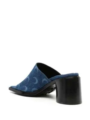 MARINE SERRE 75mm Denim Sandals