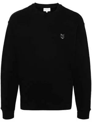 Maison Kitsuné Bold Fox Head Cotton Sweatshirt - Black