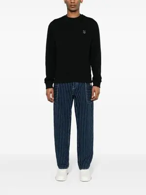 Maison Kitsuné Bold Fox Head Cotton Sweatshirt - Black