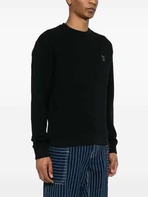 Maison Kitsuné Bold Fox Head Cotton Sweatshirt - Black