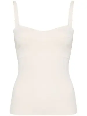 Zimmermann Alight Knitted Top - Neutrals