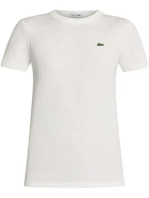 Lacoste Logo-patch Cotton T-shirt - White