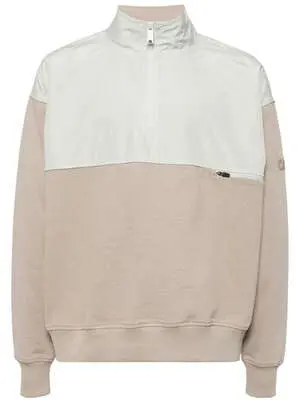 ALPHA TAURI Panelled Half-zip Sweatshirt