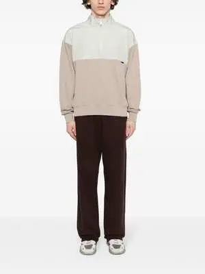 ALPHA TAURI Panelled Half-zip Sweatshirt