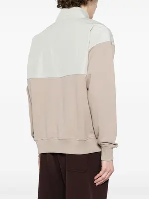 ALPHA TAURI Panelled Half-zip Sweatshirt