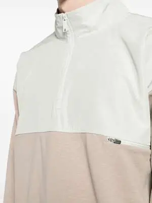 ALPHA TAURI Panelled Half-zip Sweatshirt