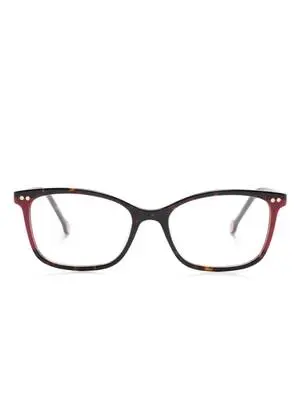 Carolina Herrera Tortoiseshell Square-frame Glasses - Brown