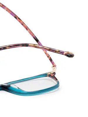 Carolina Herrera Logo-engraved Square-frame Glasses - Pink