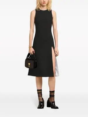 Ami Sleeveless Midi Dress - Black