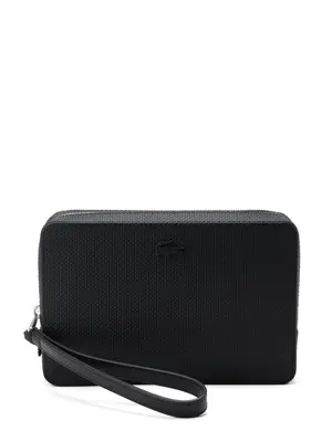 Lacoste Chantaco Leather Clutch - Black