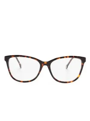 Carolina Herrera Wayfarer Frame Eyeglasses - Brown