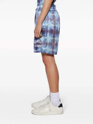 NAHMIAS Tie-dye Stretch-silk Shorts - Blue