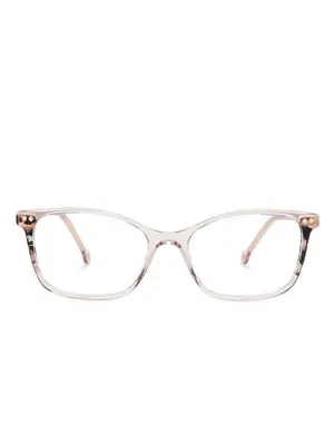 Carolina Herrera Rectangle-frame Glasses - Pink