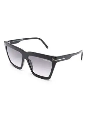 TOM FORD Geometric-frame Sunglasses - Black