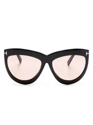 TOM FORD Doris Oversize-frame Sunglasses Black