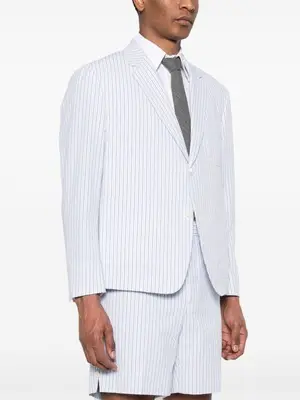 Thom Browne Seersucker Striped Blazer
