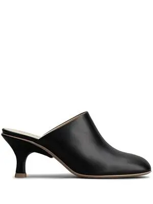 TOD'S 65 Leather Mules - Black