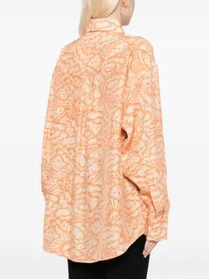 Stella McCartney Cloud-print Silk Shirt