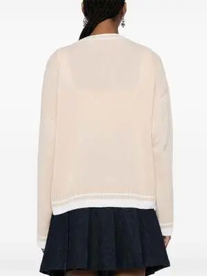 MSGM Embroidered-logo Cardigan