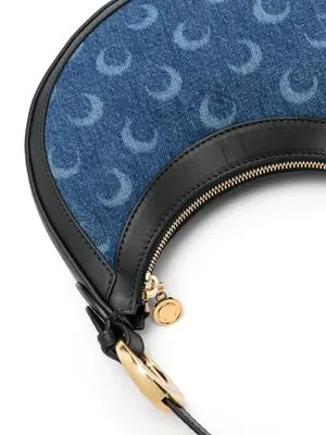 MARINE SERRE Mini Eclips Denim Shoulder Bag