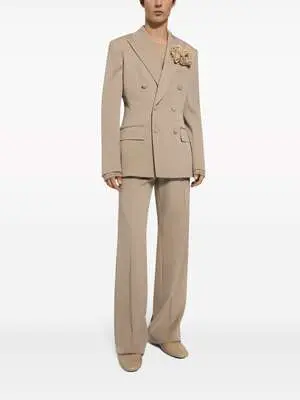 Dolce & Gabbana Floral-appliqué Double-breasted Suit