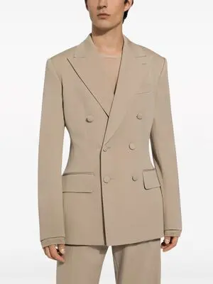 Dolce & Gabbana Floral-appliqué Double-breasted Suit