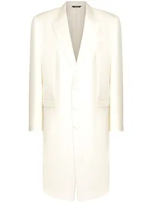 Dolce & Gabbana Single-breasted Silk Coat