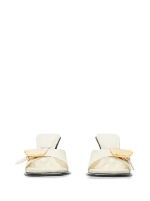 Burberry Bay Leather Mules