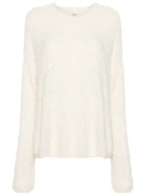 TOTEME Brushed-effect Silk Jumper - Neutrals