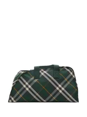 Burberry Large Check-pattern Duffle Bag - Green