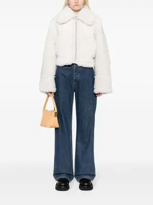HALFBOY Cropped Shearling Jacket