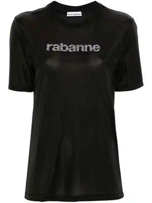 Rabanne Logo-embellished Jersey T-shirt