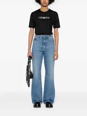 Rabanne Logo-embellished Jersey T-shirt